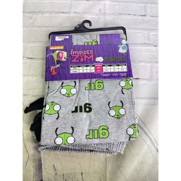 Nickelodeon Pants Invader Zim Gir Sleep Pj Lounge Pajama Pants